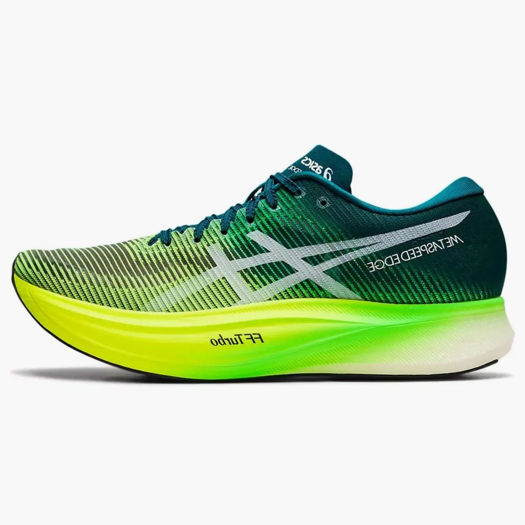 Asics Metaspeed Edge+ Velvet Pine Safety Yellow – bei HYPENEEDZ kaufen