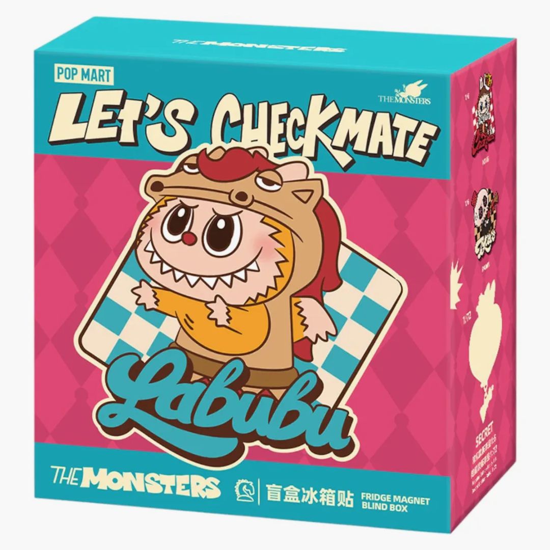 Pop Mart Labubu The Monsters Let's Checkmate Series Fridge Magnet ...