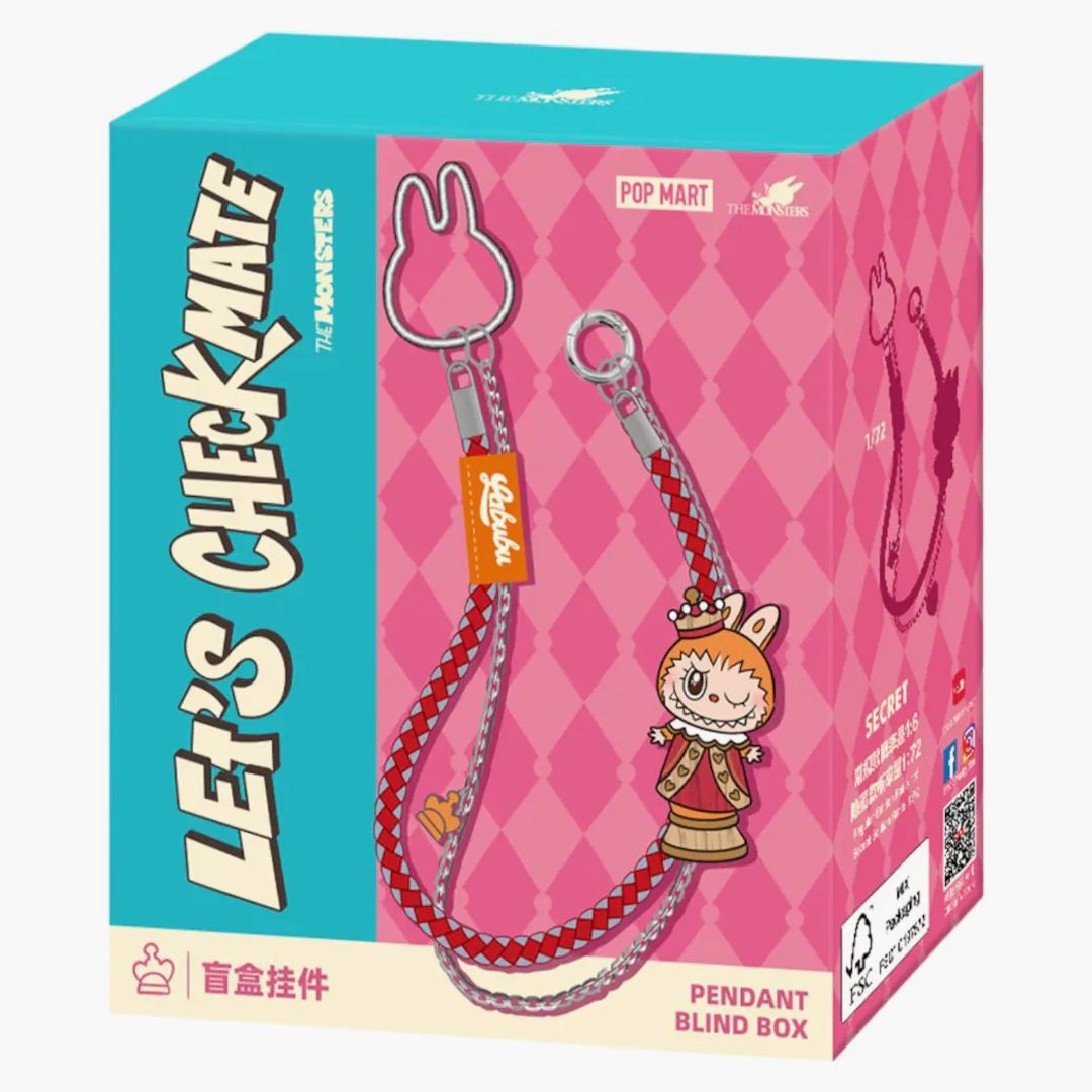 Pop Mart Labubu The Monsters Let's Checkmate Series Pendant Single ...
